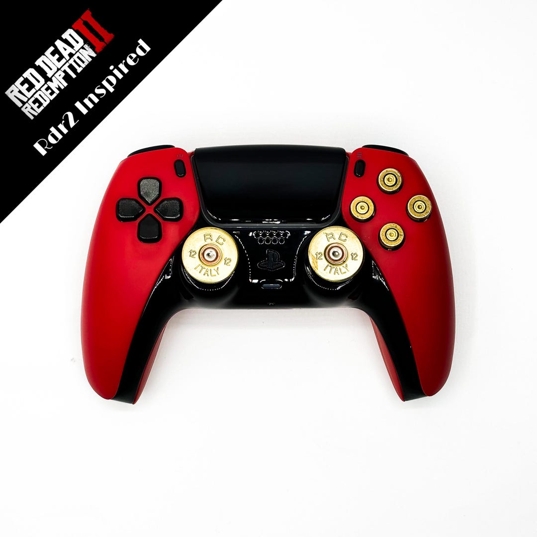 Luxury Custom Red Dead Redemption PS5 Controller Chrome Accessories ...