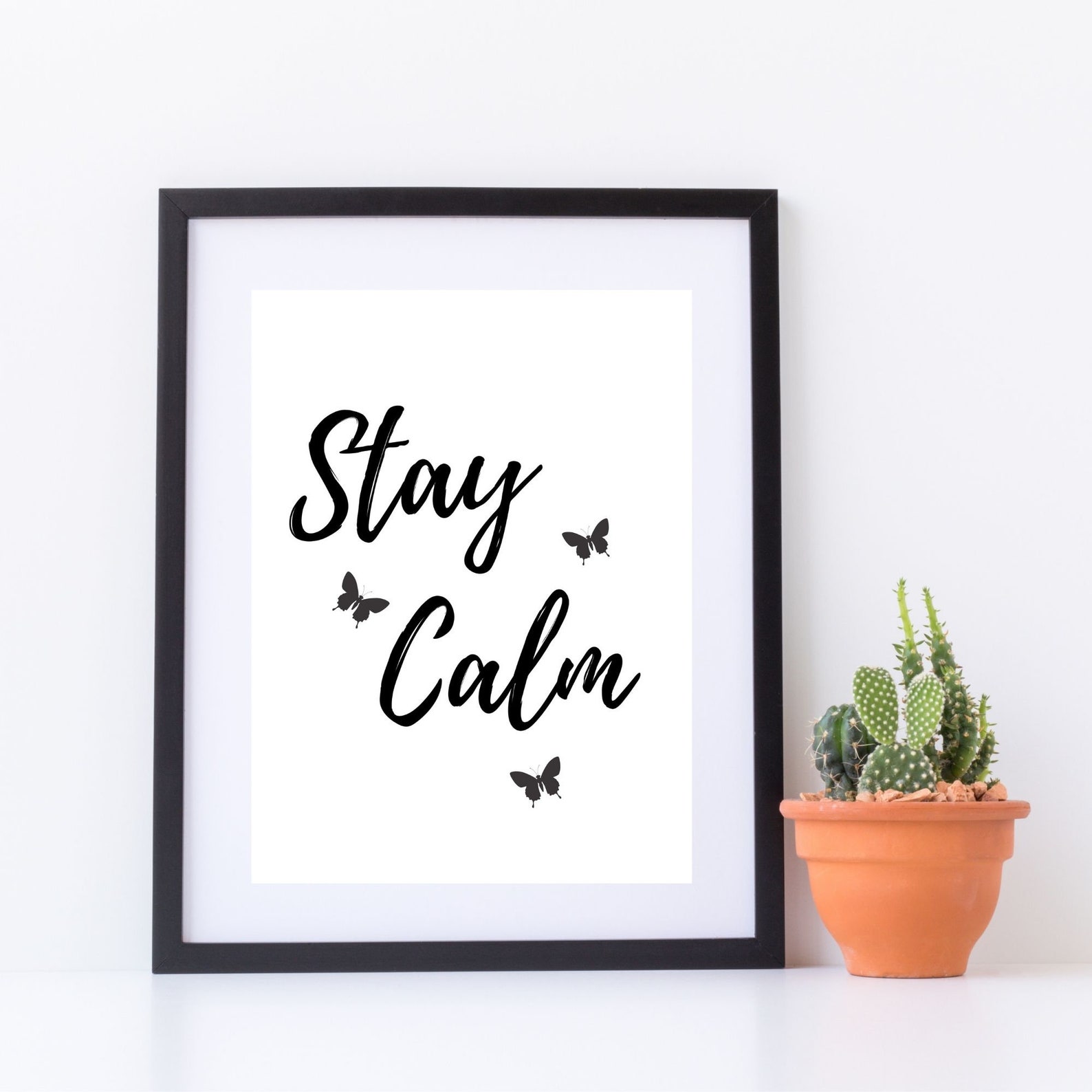 Restez calme, Citation imprimer, PRODUIT PHYSIQUE, Prêt à être cadre ...