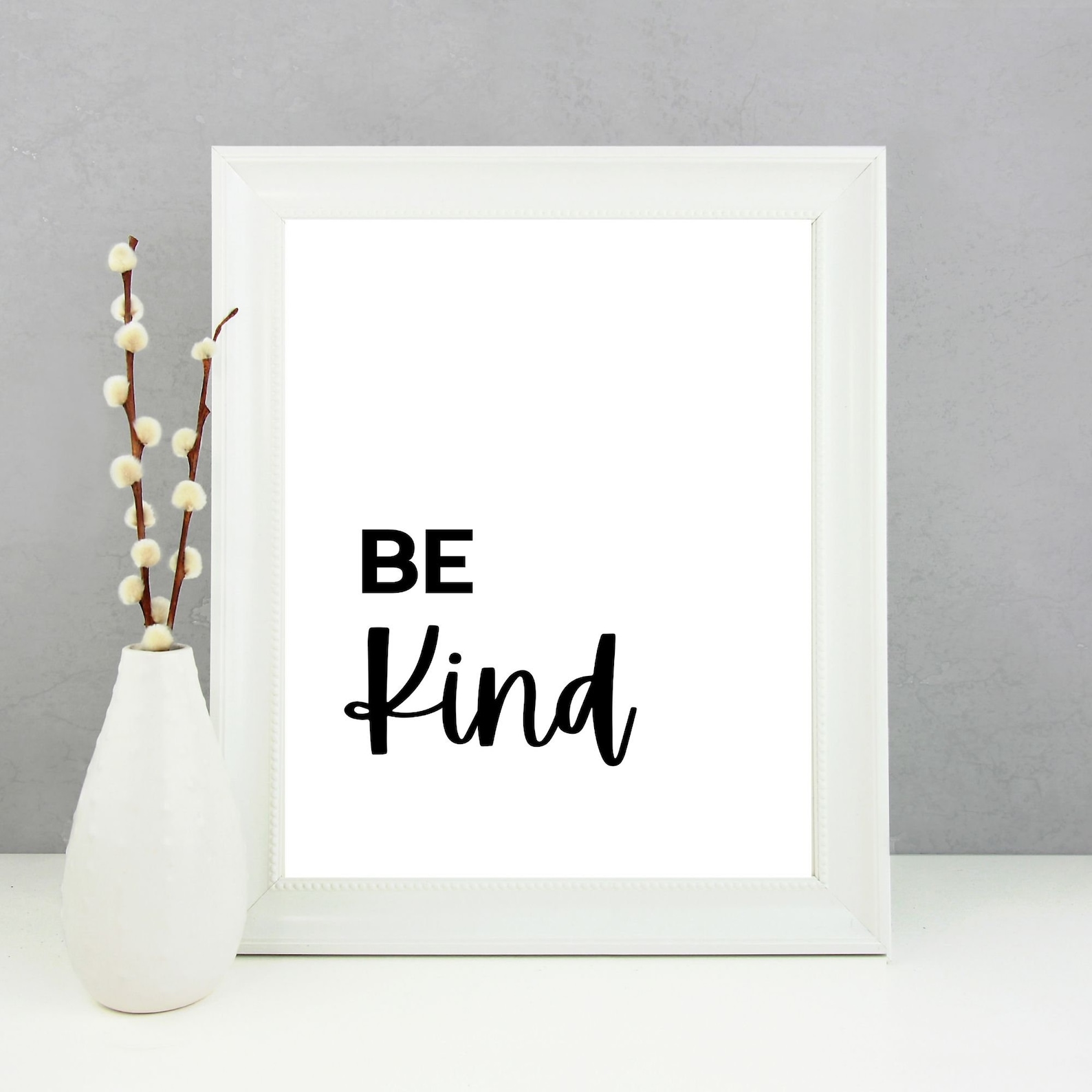 Be Kind Motivational Words Print, Physical Product, Ready to Be Frame ...