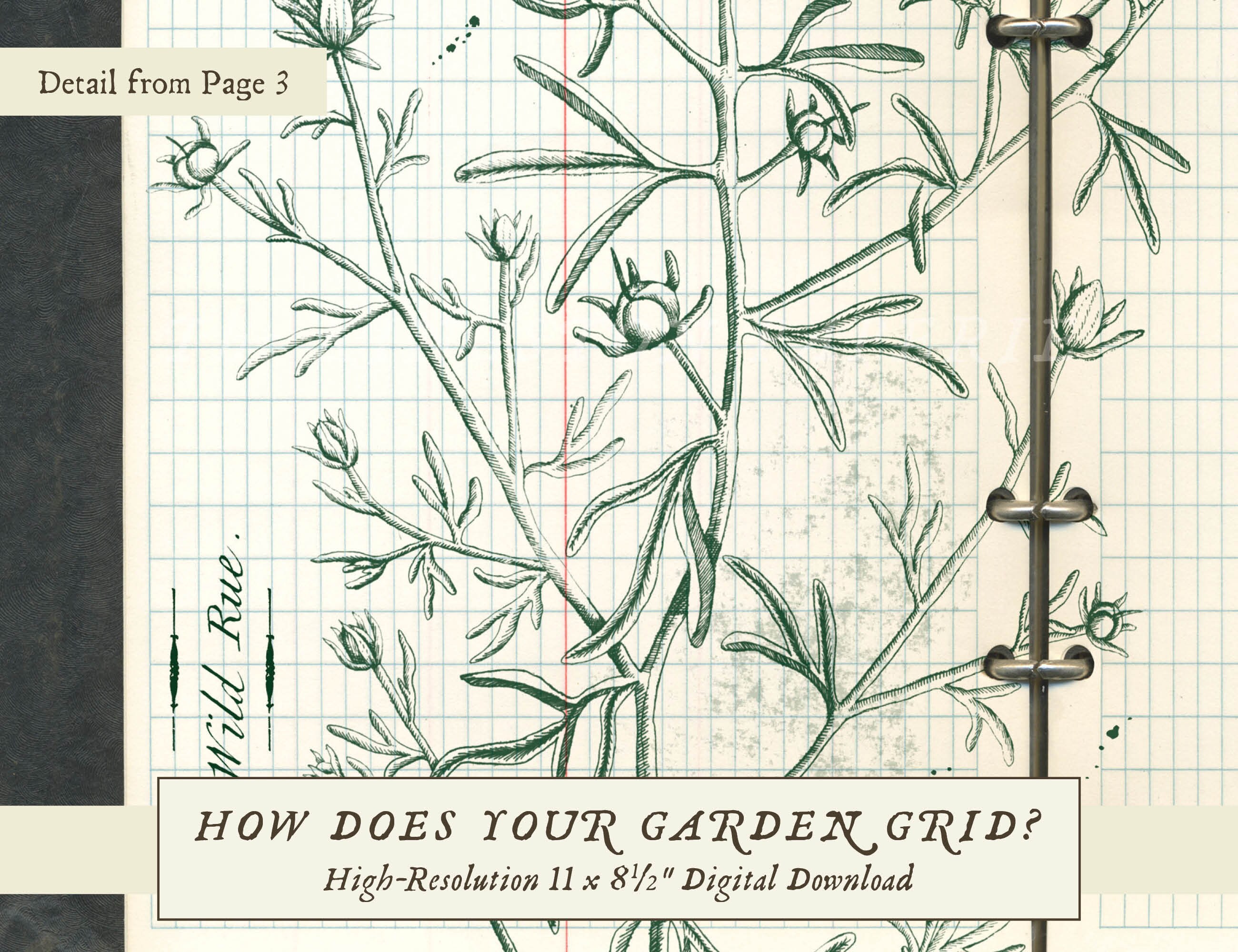 How Does Your Garden Grow? Printable Digital Download for Journals ...