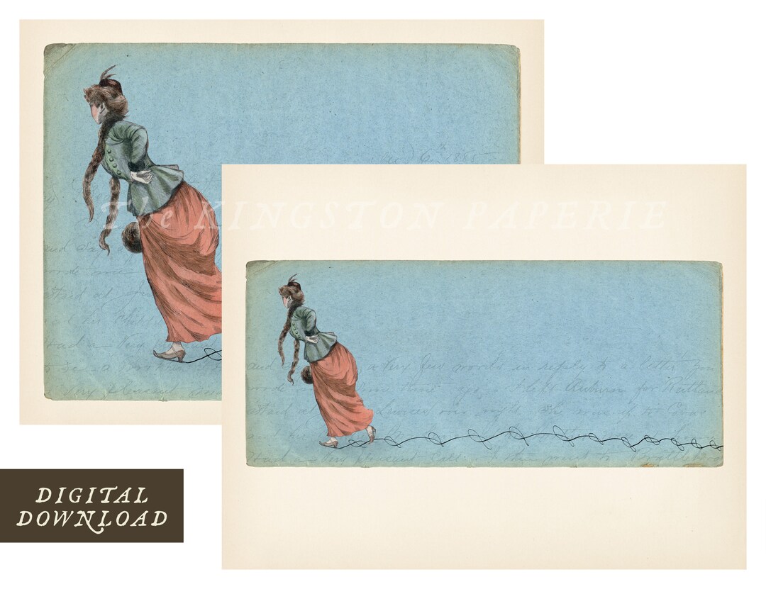 Quadruple Toe calligraphic Loop Printable Digital Download for Journals ...