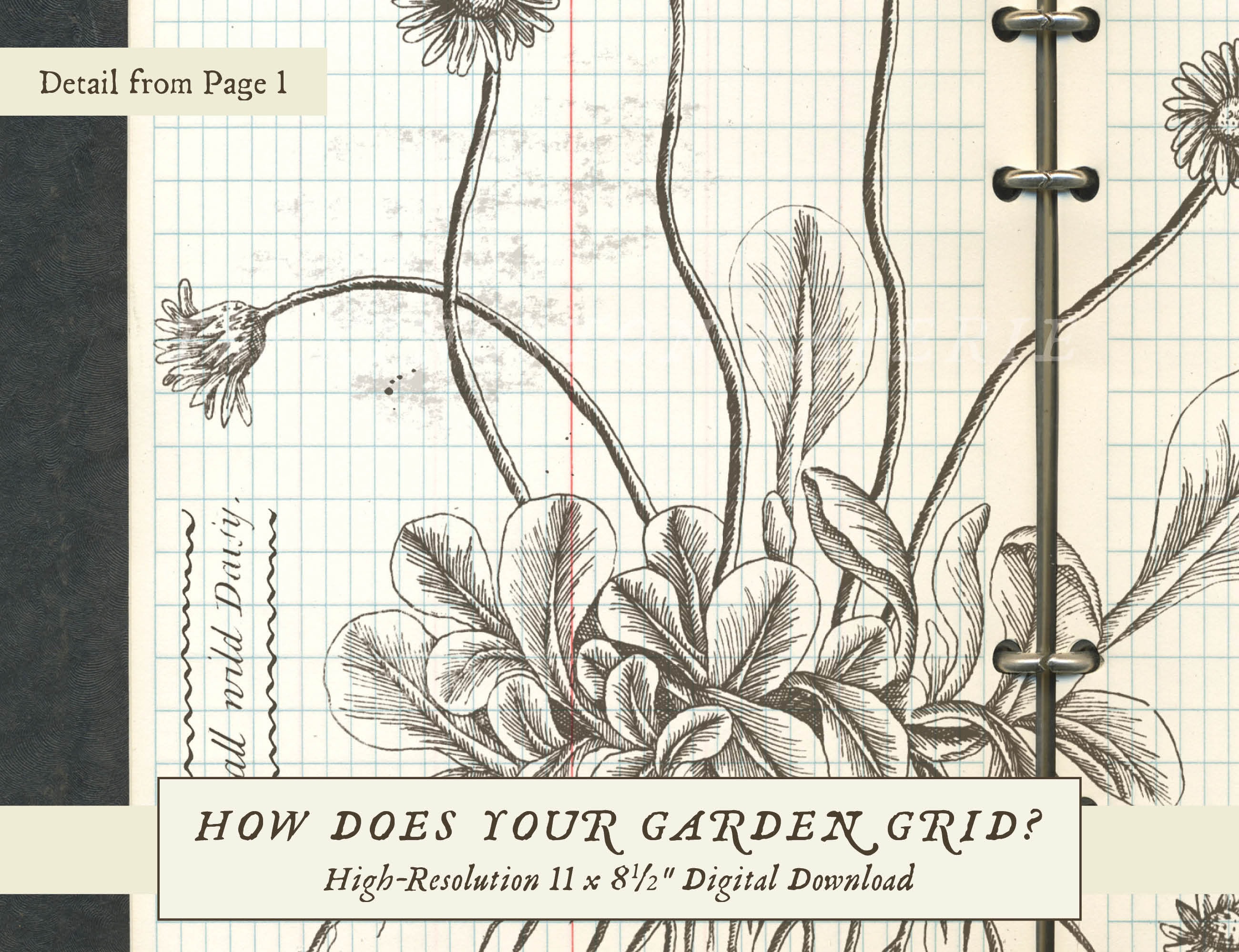 How Does Your Garden Grow? Printable Digital Download for Journals ...