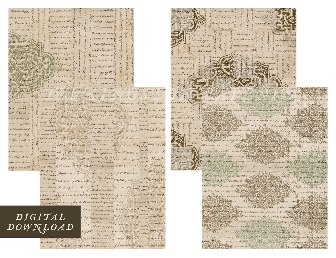 Medallion Printable High-res Digital Download for Journals, Greeting ...