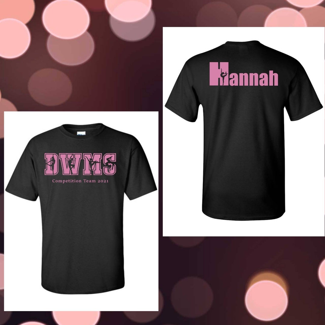 Custom Dance Studio Shirts/ Personalized Dance Shirts/ Custom Name ...