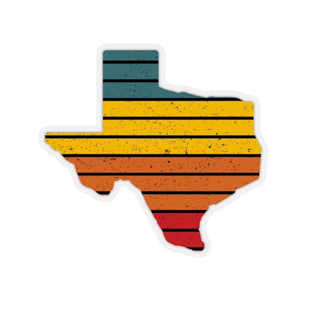 Texas Sticker | Lone Star State Decal | Bunte Sonnenuntergang Aufkleber ...