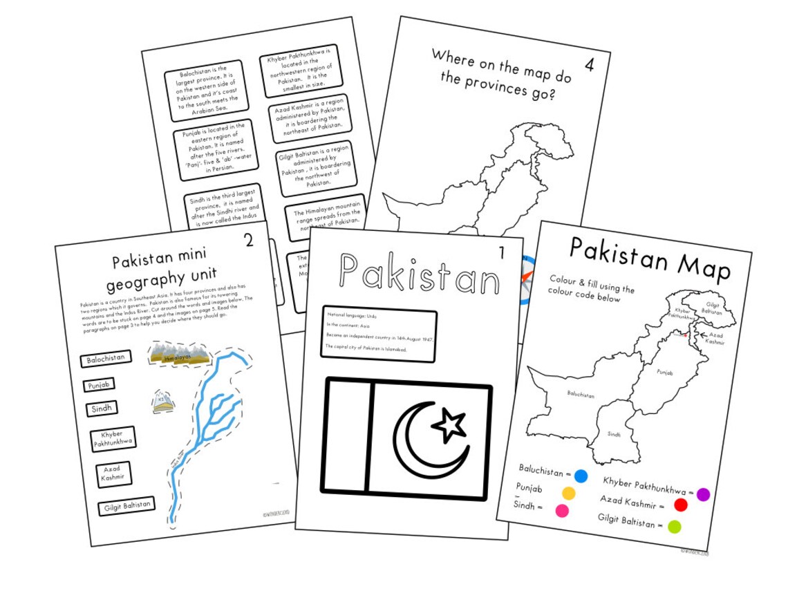 Pakistan Geography Lesson - Etsy