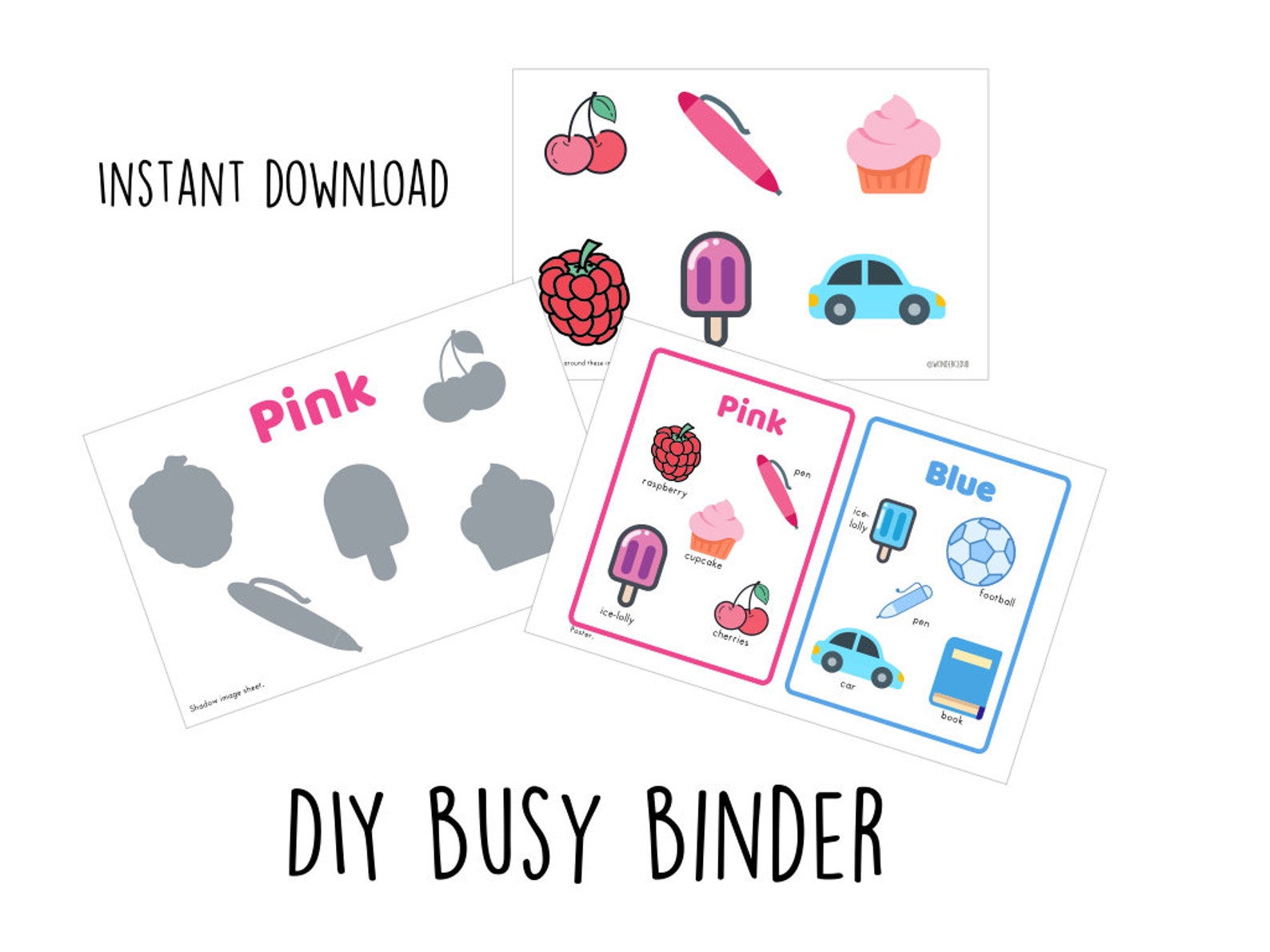 Busy Binder Colours - DIY Busy Binder - Create Your Own Busy Binder ...