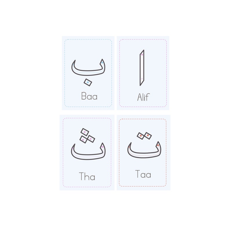 Trace and Wipe Arabic Flashcards - Print and Laminate to Use ...
