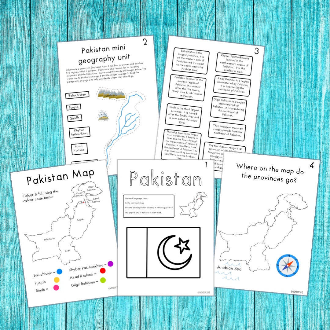 Pakistan Geography Lesson - Etsy