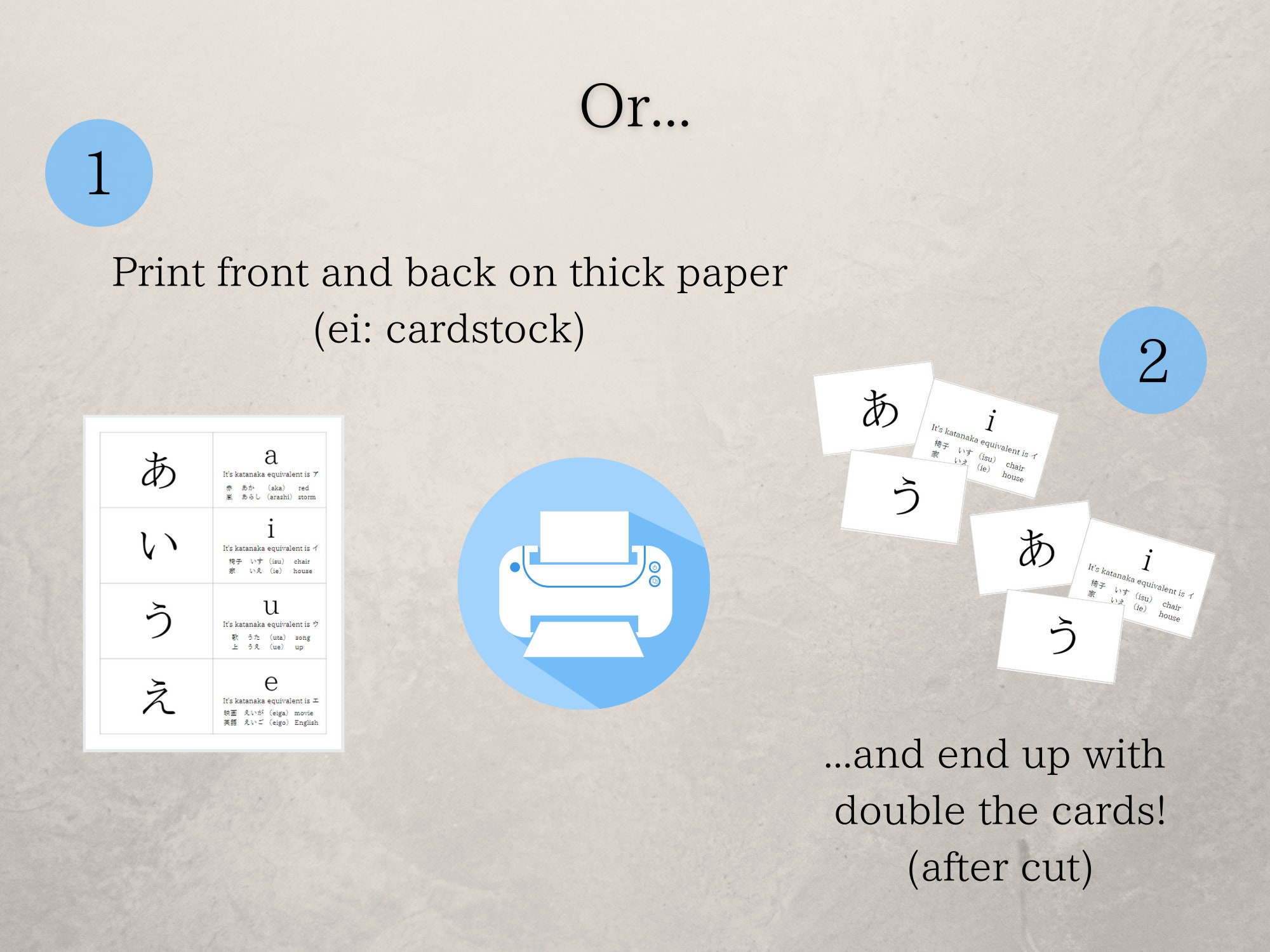 Japanese Hiragana Study Flashcards Digital Download, Printable PDF - Etsy