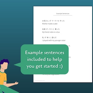 Build a Japanese Sentence Grammar Flashcards - Japanese Study (japanese ...