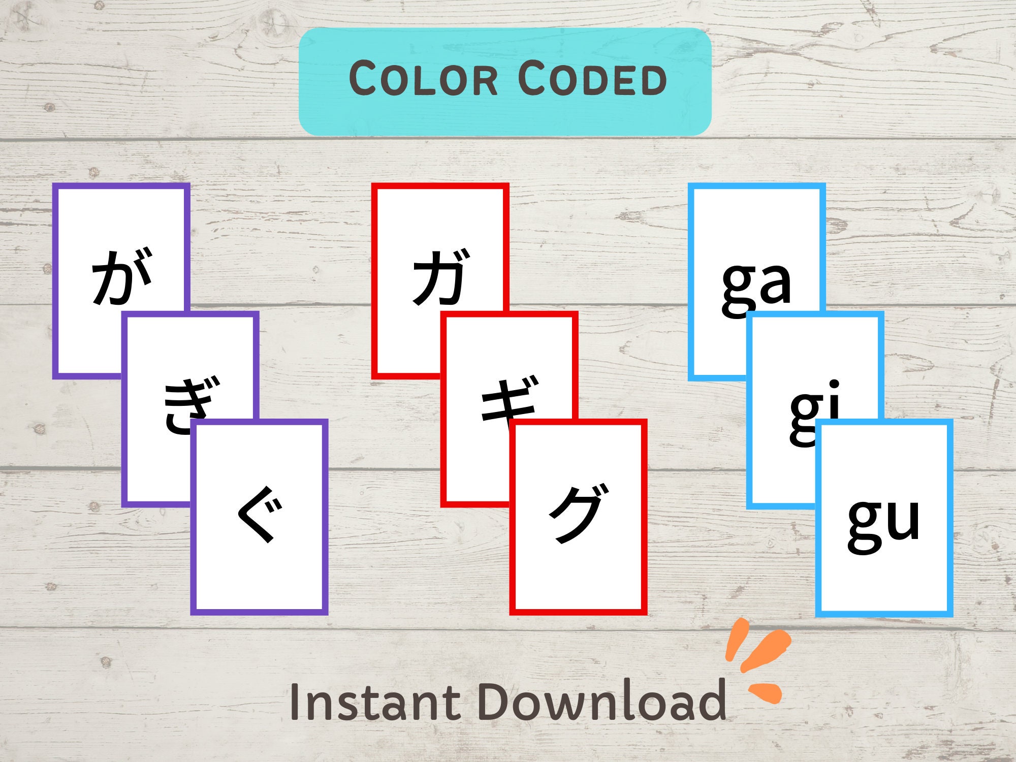 Additional Japanese Hiragana and Katakana Flashcards - Japanese ...