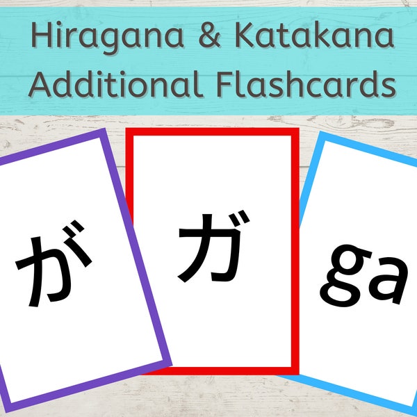 Hiragana Katakana Flashcards - Etsy