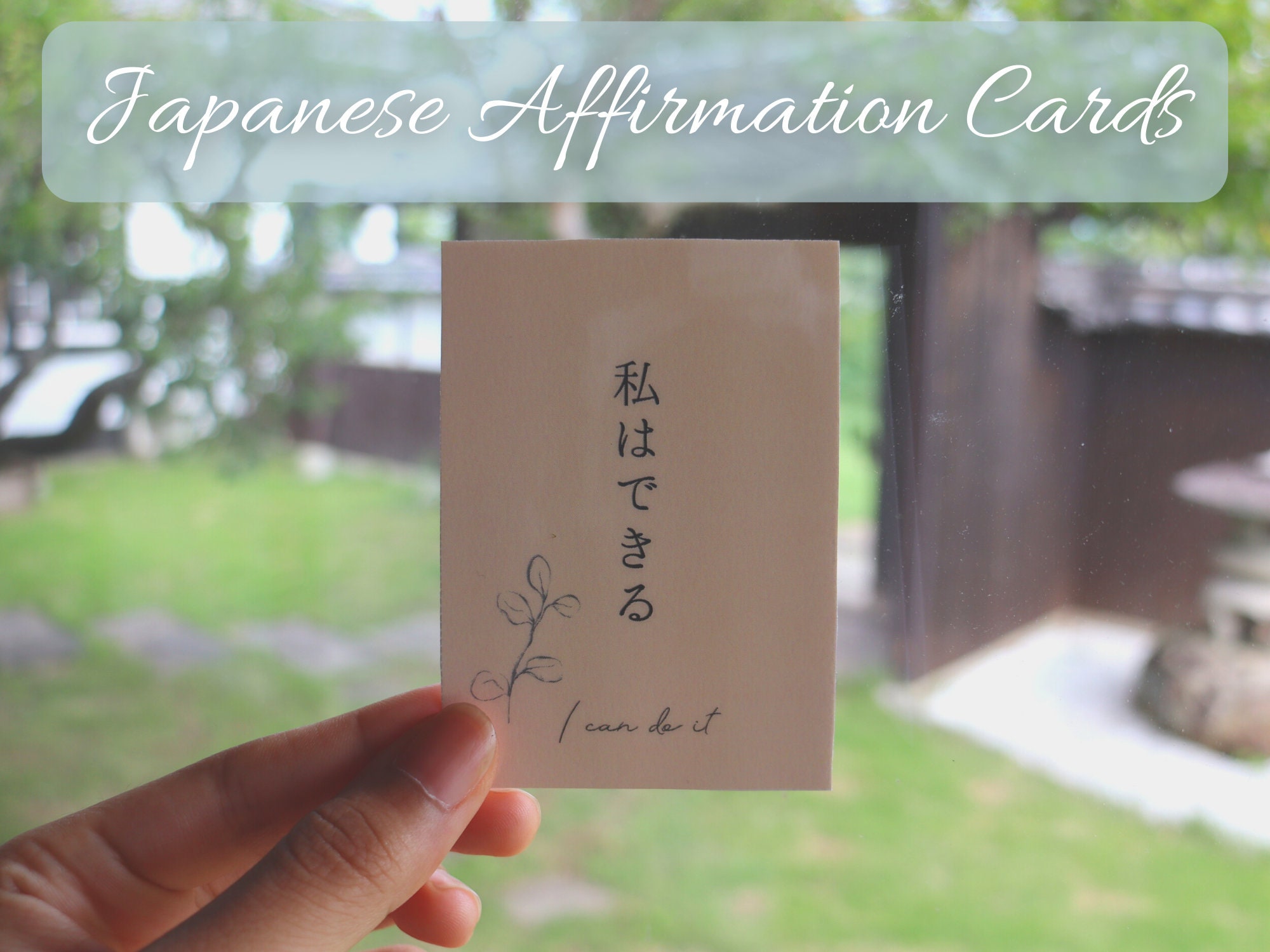 Japanese Positive Affirmation Cards Printable (positivity Cards, Daily ...