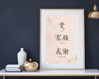 Japanese Word Art - Etsy