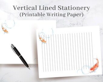 Vertical Lined Paper - Etsy