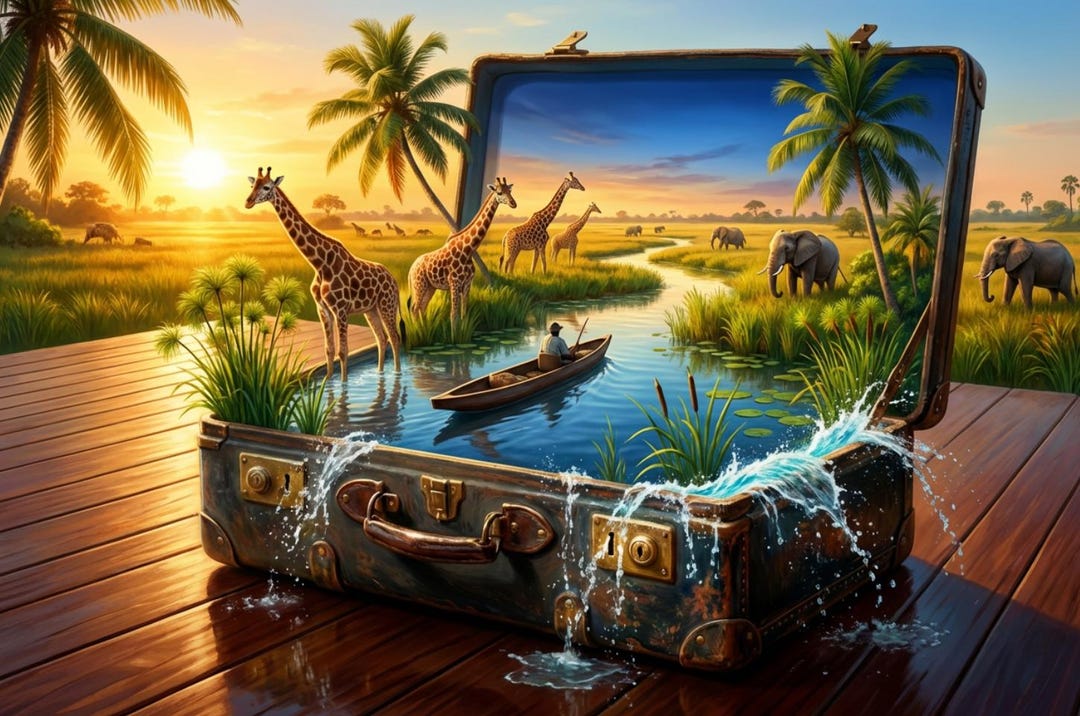 Captivating Okavango Delta Wildlife Travel Puzzle - Vibrant 500/1000 ...