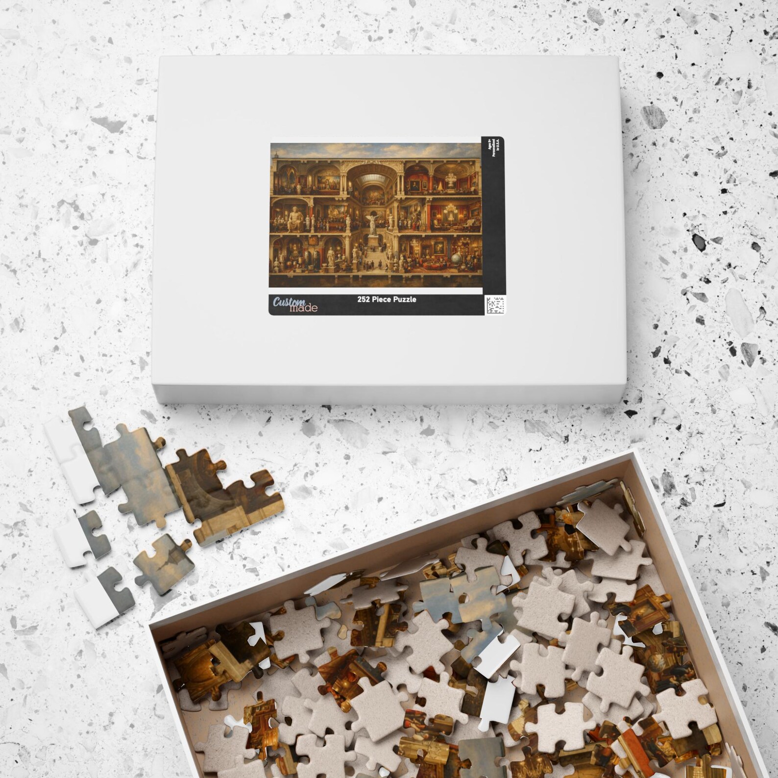 Parisian Museum Cutaway Jigsaw Puzzle – Detailed Gallery Interior Art ...