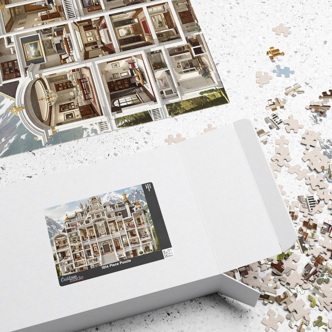 Luxurious Swedish Mansion Cutaway Jigsaw Puzzle - Exquisite Detail ...