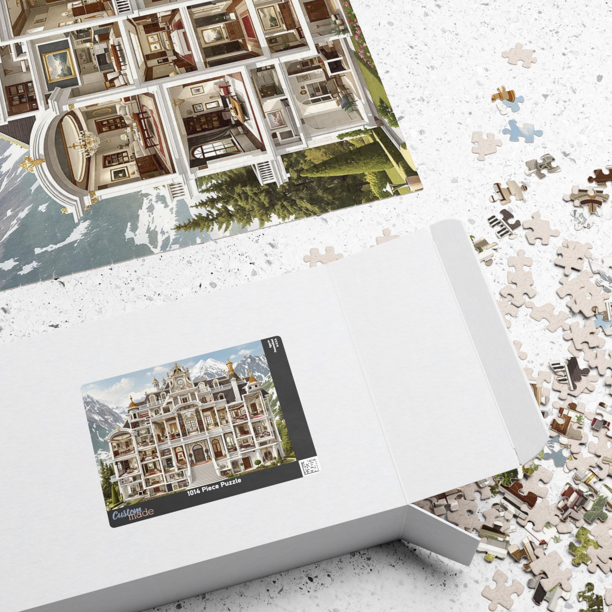 Luxurious Swedish Mansion Cutaway Jigsaw Puzzle - Exquisite Detail ...