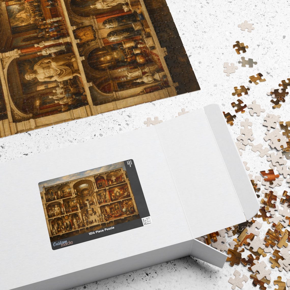 Parisian Museum Cutaway Jigsaw Puzzle – Detailed Gallery Interior Art ...