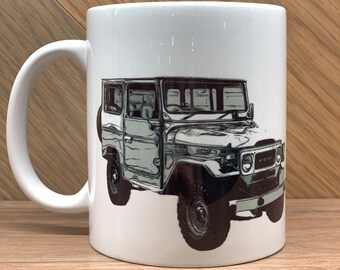 Land Cruiser FJ40 Enamel Camping Coffee Cup, FJ40 Coffee Mug, FJ 40 ...