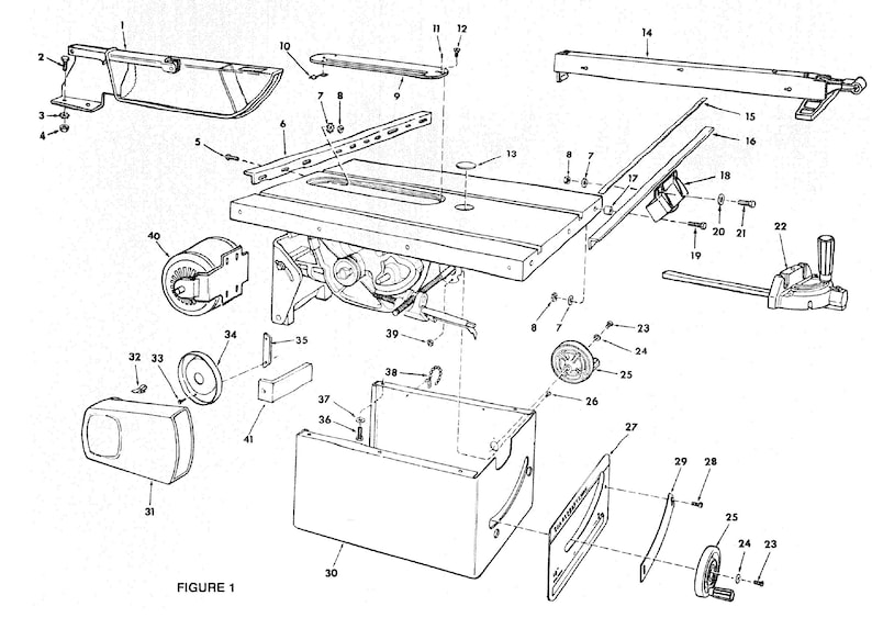 Craftsman 10" Contractor Table Saw Diecast Handwheel Handle Crank 1/2 ...