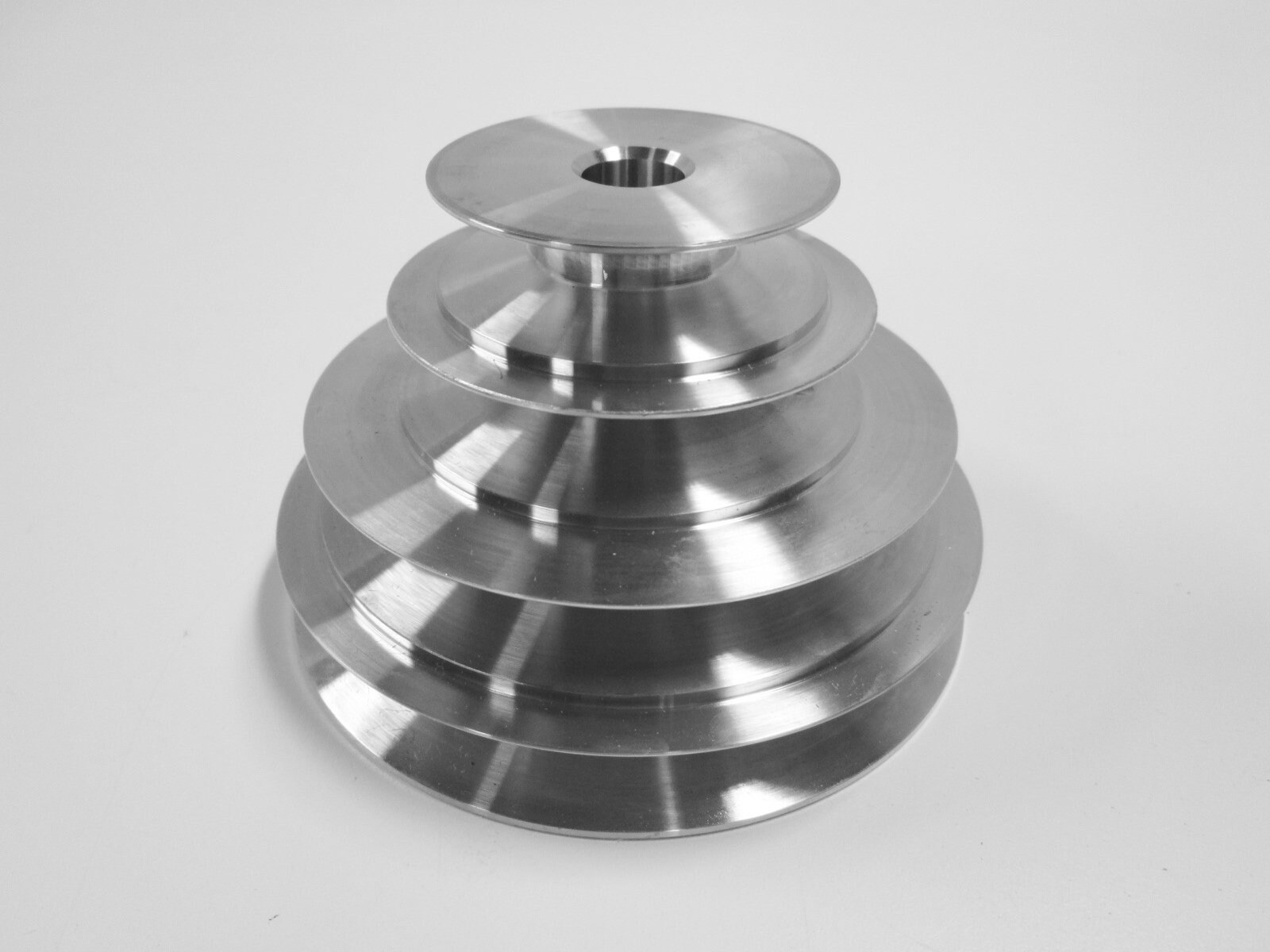 4-step Cone Pulley 1/2" Smooth Bore; Replacement for Wood Lathe, Drill ...