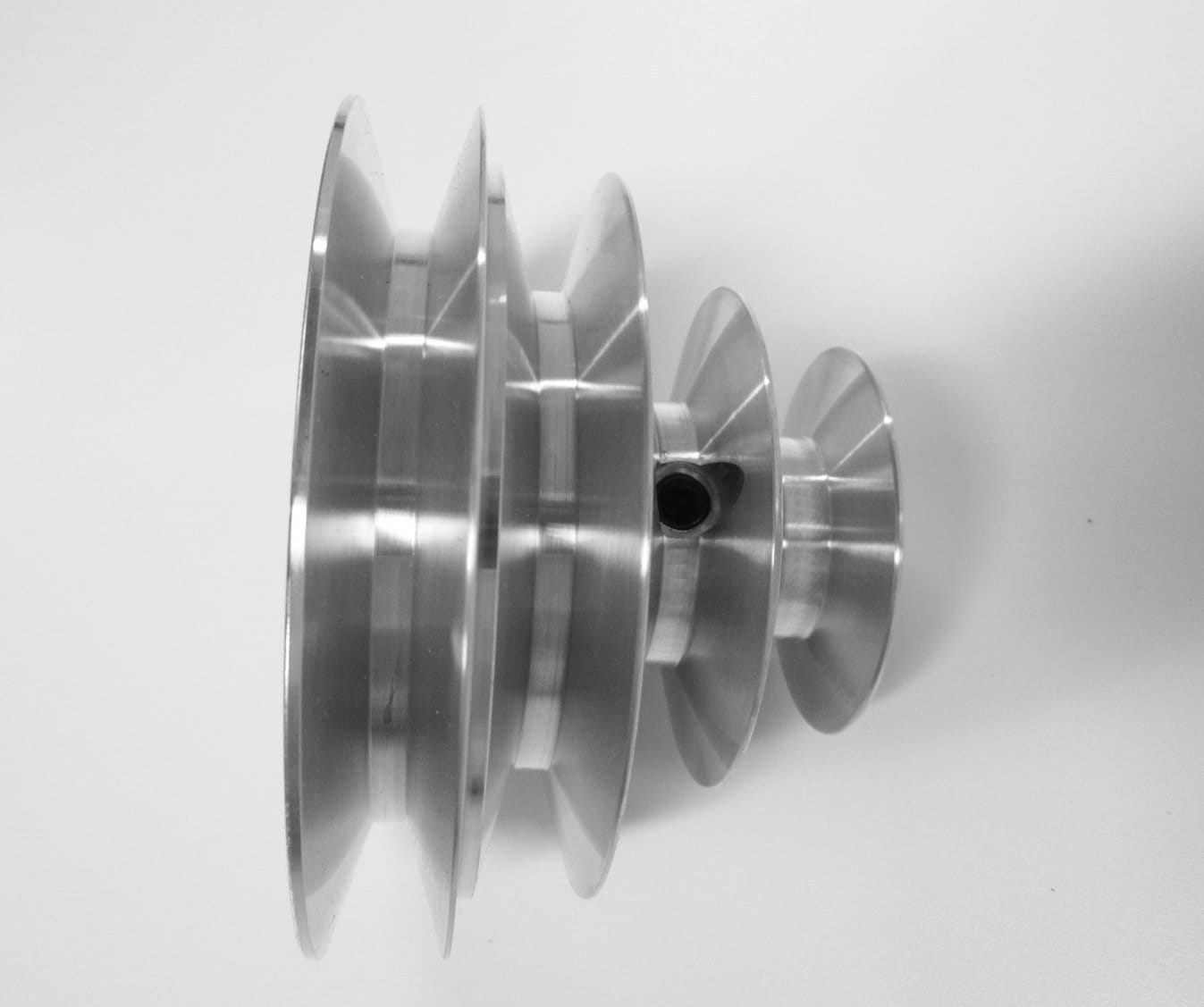 4-step Cone Pulley 1/2" Smooth Bore; Replacement for Wood Lathe, Drill ...