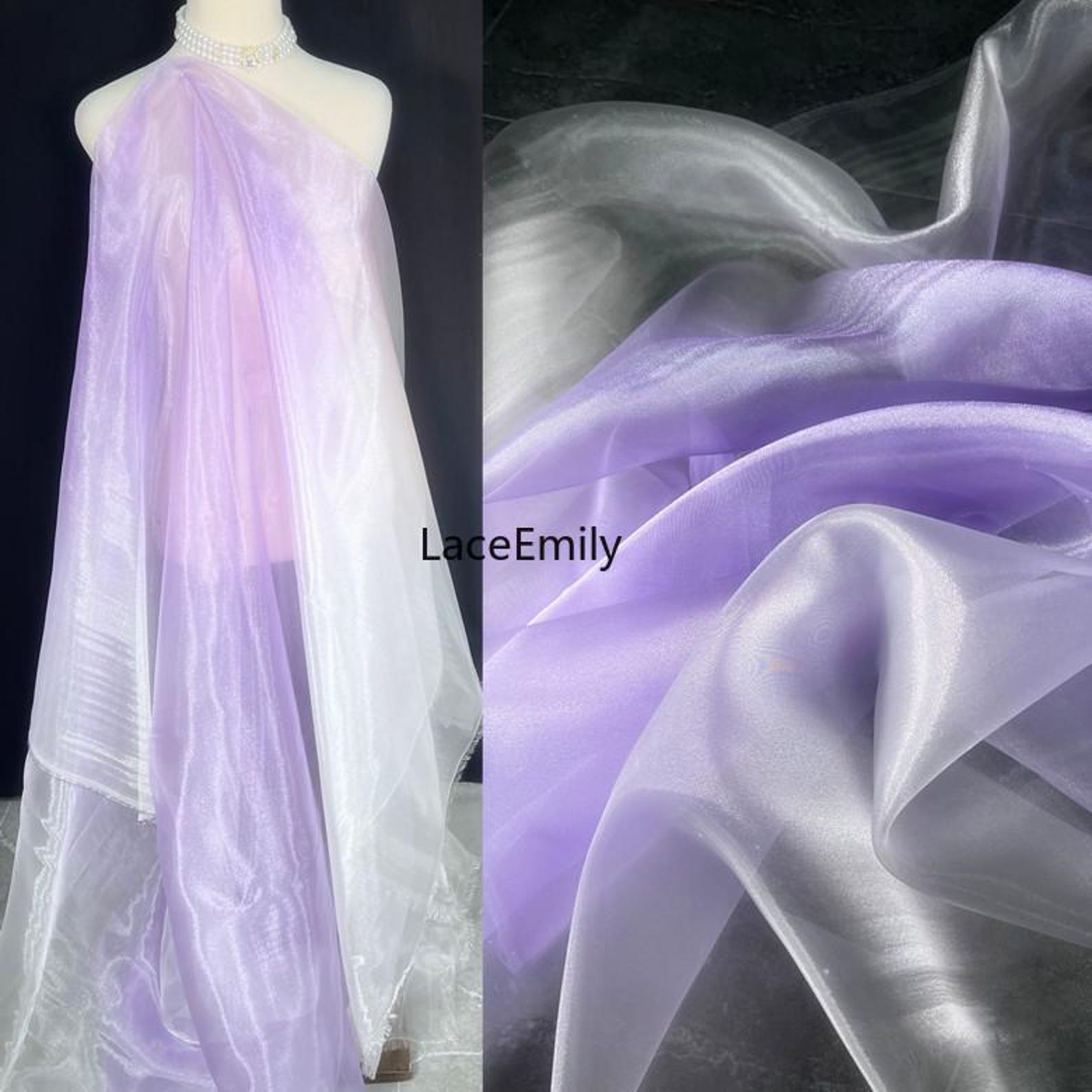 9 Colors Beautiful Gradient Organza Fabric Pink Gradient Organza Tulle ...