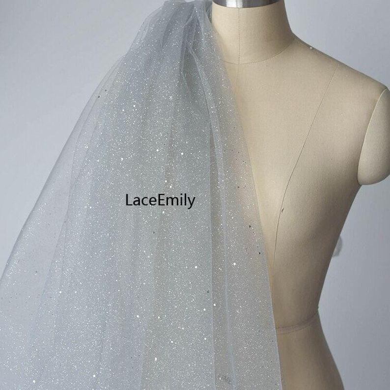 12 Colors Glitter Lace Fabric Sequin Soft Tulle Fabric for Baby Tutu ...