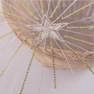 Navy blue lace fabric Stars Moon Flying Horse tulle Lace | Etsy