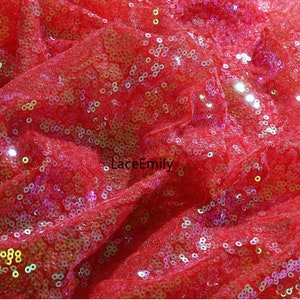 9 Colors Full Colorful Sequins Embroidery Lace Fabric Iridescent ...