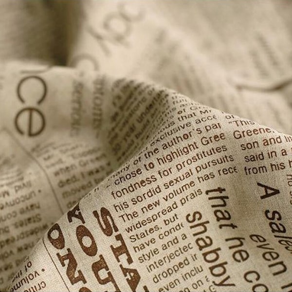 Newspaper Fabric - Etsy