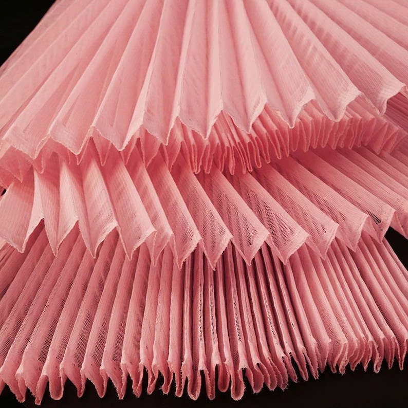 8 Colors Pleated Hard Tulle Fabric Stiff Ruffled Tulle Fabric - Etsy
