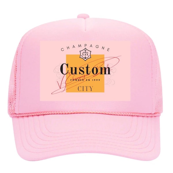 Pink Trucker Hats - Etsy