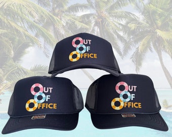 Out of Office Trucker Hat BLUE Unisex Trucker Hat Trendy Womens Hat - Etsy