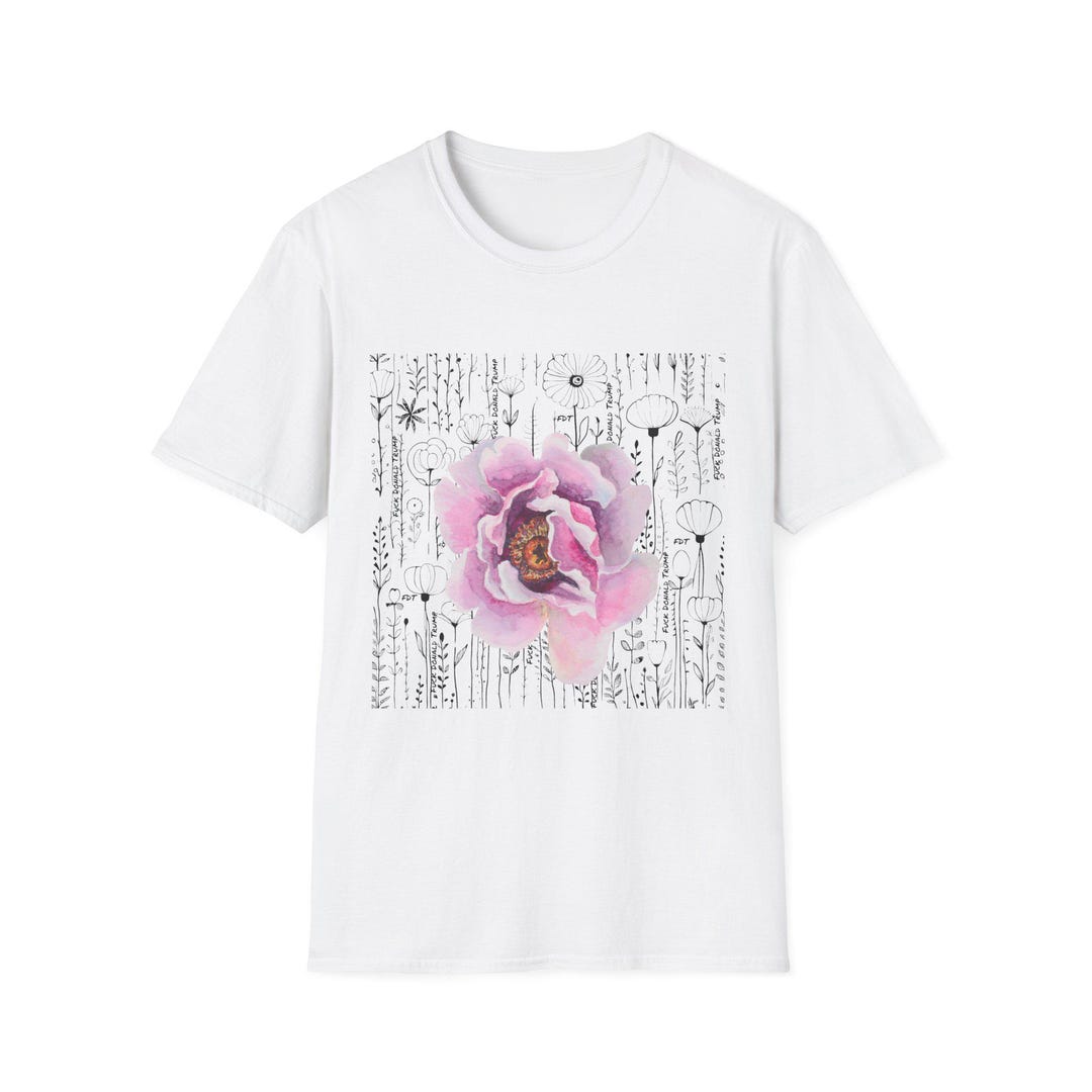 FDT - Subtle Statement - Blooming Peony Floral Tee - Unisex Softstyle T ...