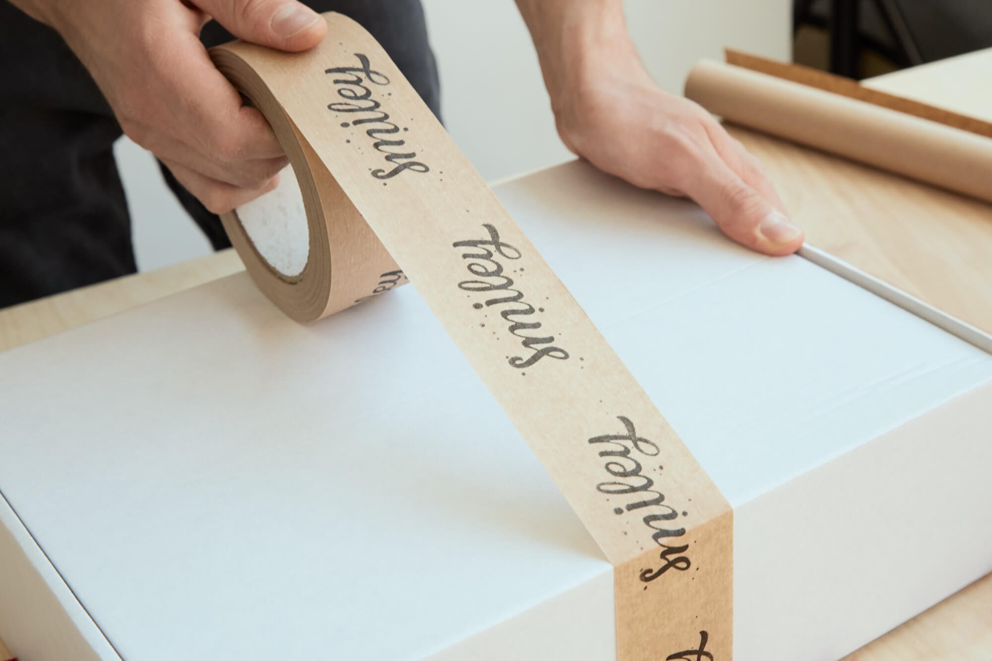 Custom Paper Packing Tape Water Activated Eco Friendly Craft Paper - Etsy