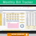 Monthly Bill Tracker Excel Template | Bill Payment Planner | Expense ...