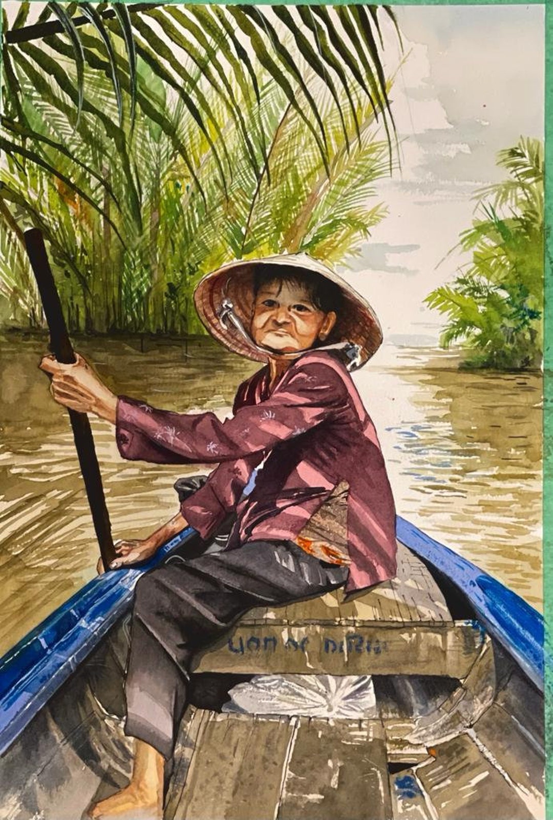 Sampan Ride on the Mekong Vietnam Diaries - Etsy