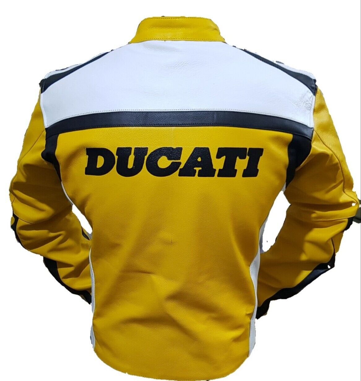 Ducati Leather Jacket Hand Made Oversized Real Leather Biker Riding ...