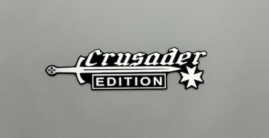 Car Badge Black Templars Crusader Warhammer 40k, Car Badge Brushed ...