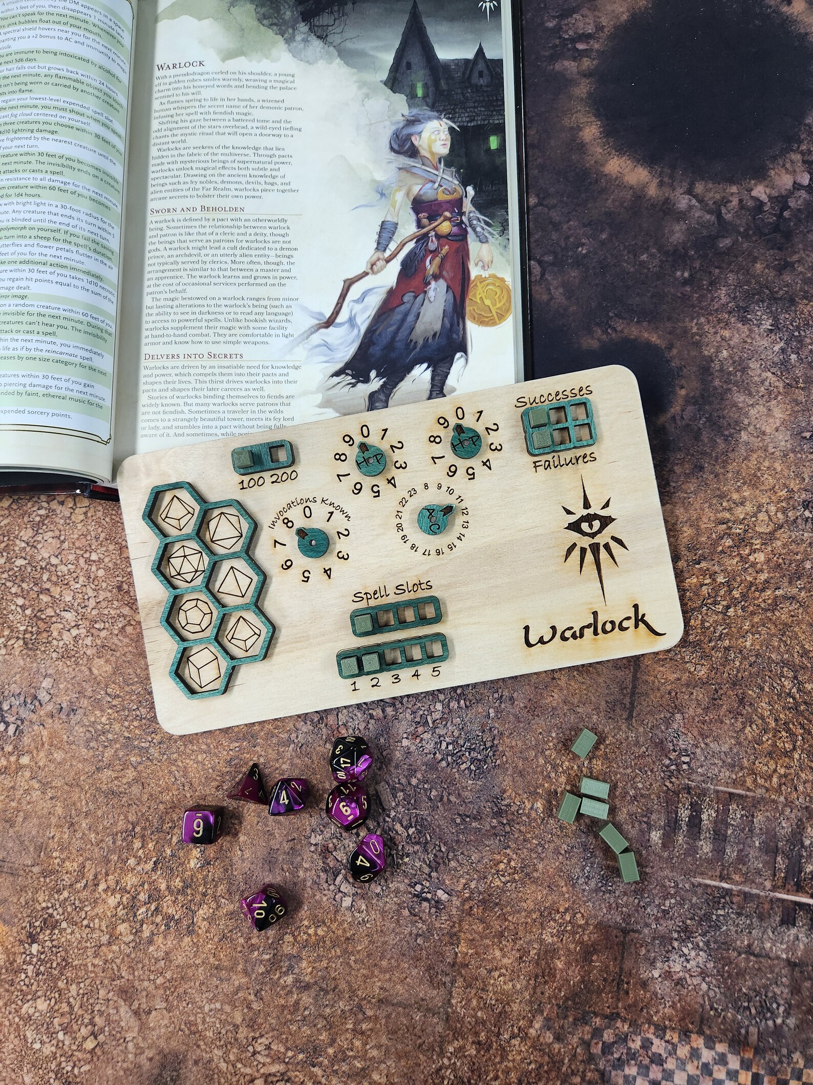 Dungeons and Dragons Monk Class Board for Stats and Abilities - Etsy