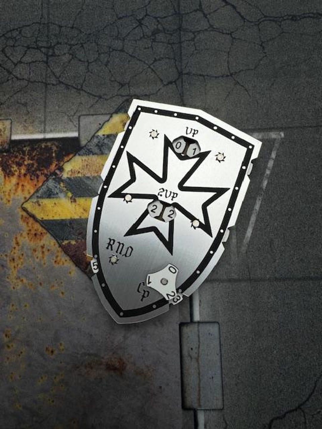 Templars Handheld Battle Tracker in Brushed Silver or Gold Acrylic! W ...