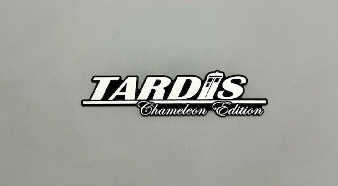 Doctor Who Tardis Car Badge Brushed Silver or Gold not a Sticker ...