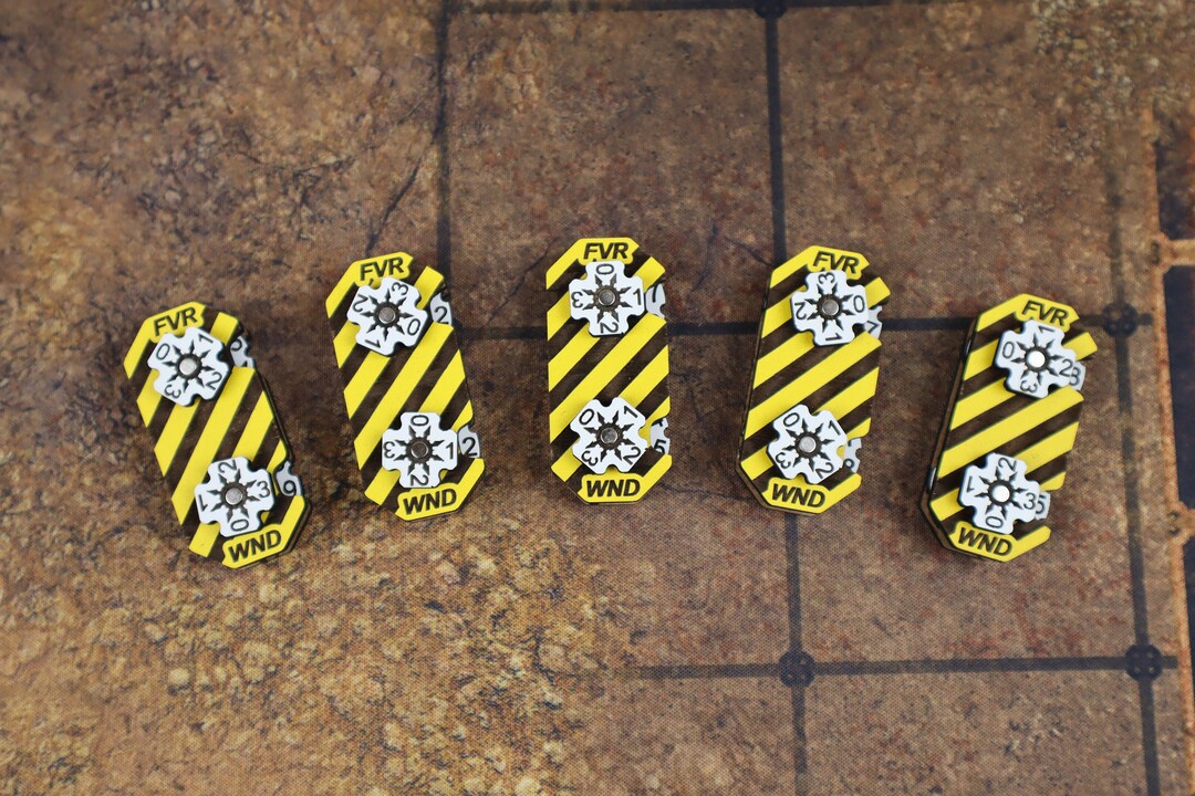 NEW! V2 WH40K Chaos Knight Wound/favour Tracker Set Made in the USA ...