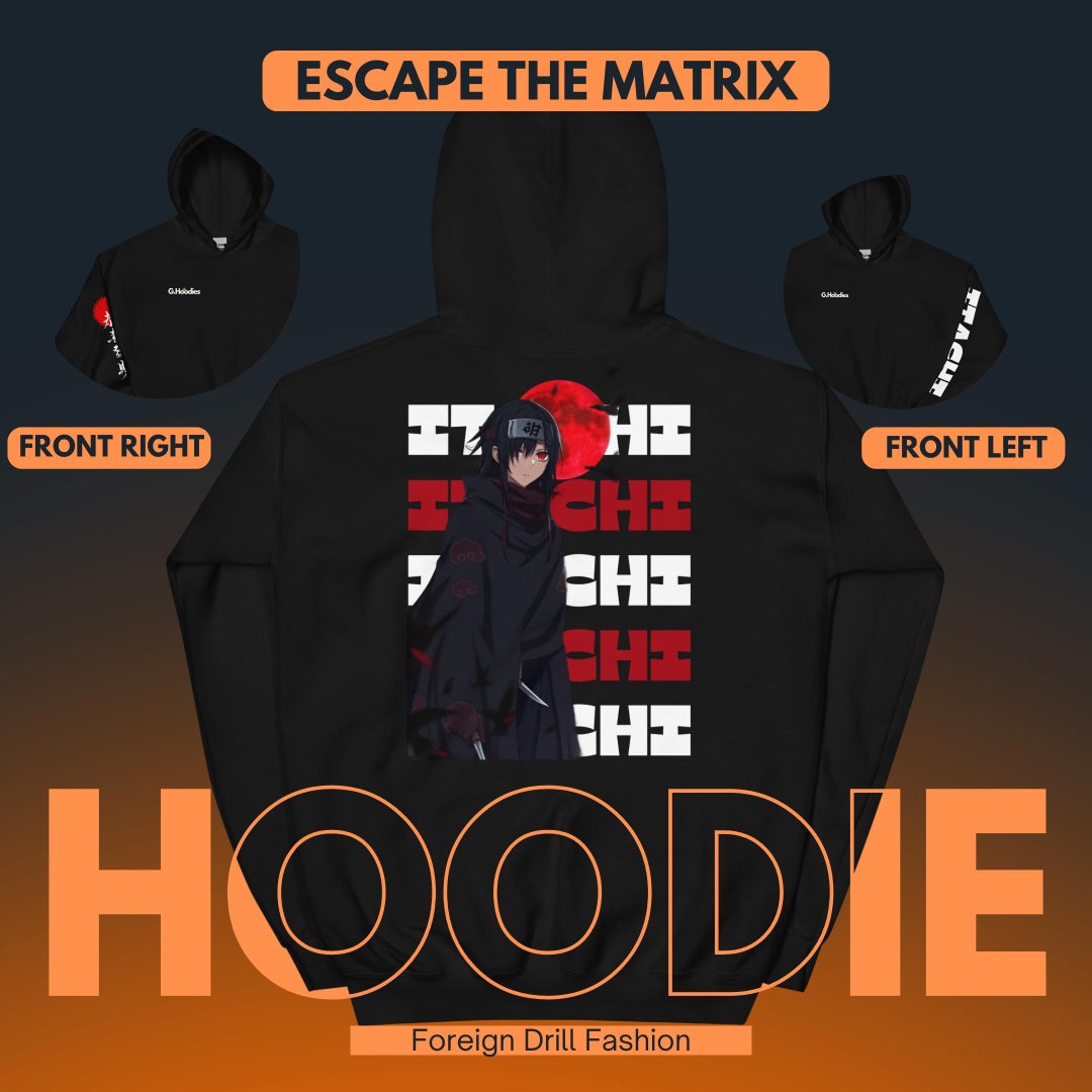 Itachi Uchiha Fan Art Hoodie Premium Anime Sweatshirt for Naruto ...