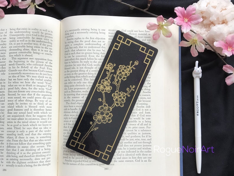 Sakura Foil Bookmark Cherry Blossom Bookmark Multiple - Etsy