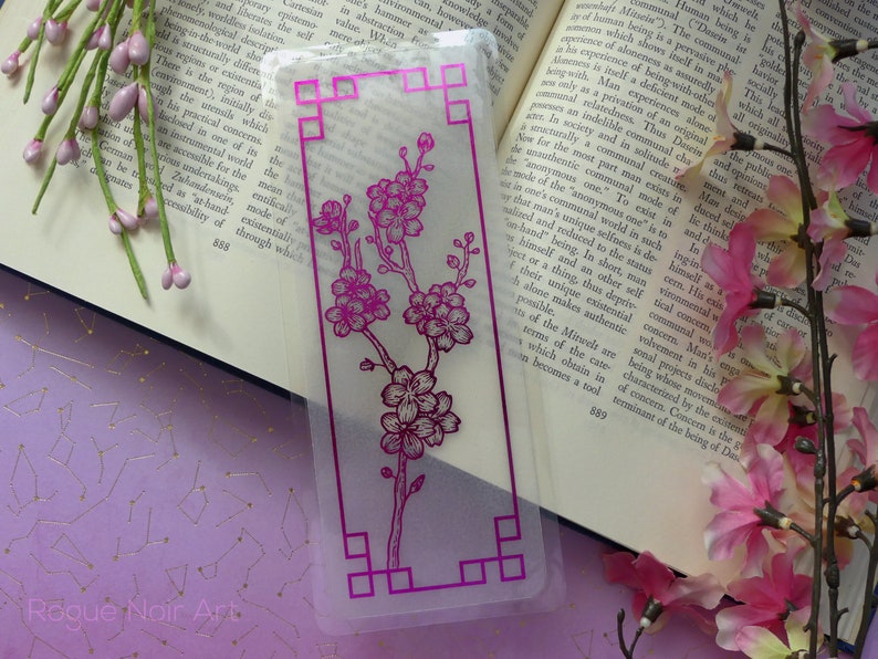 Sakura Foil Bookmark Cherry Blossom Bookmark Multiple - Etsy